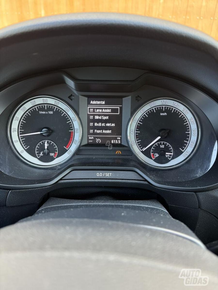 Black Skoda Octavia 2019 in Vilnius, with an engine capacity of 1.60 L and mileage of 227 thousand km for 10800 €, photo 11 on AUTOMOTO.COM.LV