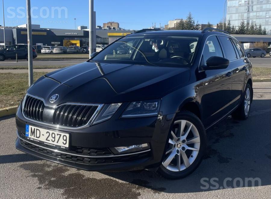Черный Шкода Октавия 2019 в Рига, объемом двигателя 2.00 л и пробегом 256 тыс. км за 9990 €, фото 1 на AUTOMOTO.COM.LV