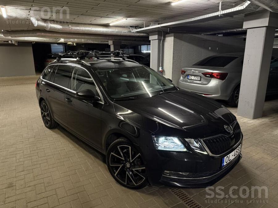 Black Skoda Octavia 2019 in Riga, with an engine capacity of 1.50 L and mileage of 193 thousand km for 12850 €, photo 1 on AUTOMOTO.COM.LV