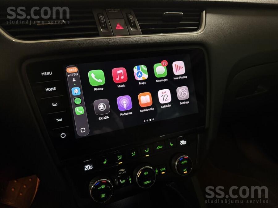 Black Skoda Octavia 2019 in Riga, with an engine capacity of 1.50 L and mileage of 193 thousand km for 12850 €, photo 14 on AUTOMOTO.COM.LV