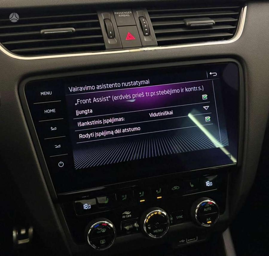 Black Skoda Octavia 2020 in Marijampole, with an engine capacity of 1.97 L and mileage of 226 thousand km for 14450 €, photo 8 on AUTOMOTO.COM.LV