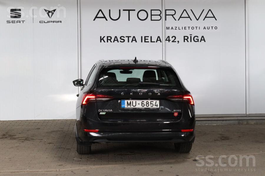 Black Skoda Octavia 2021 in Riga, with an engine capacity of 1.50 L and mileage of 99 thousand km for 2200 €, photo 7 on AUTOMOTO.COM.LV