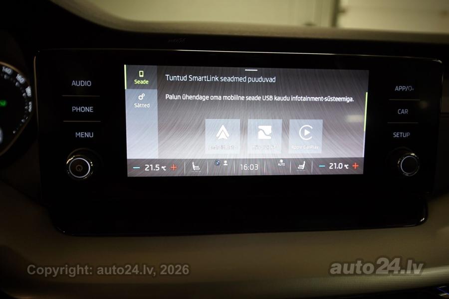 Black Skoda Octavia 2021 in Tallinn, with an engine capacity of 1.50 L and mileage of 138 thousand km for 16490 €, photo 19 on AUTOMOTO.COM.LV
