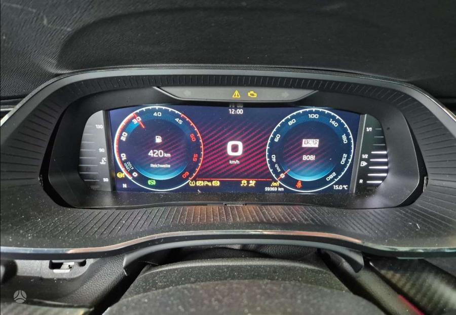 Черный Шкода Октавия 2021 в Клайпеда, объемом двигателя 1.97 л и пробегом 59 тыс. км за 9400 €, фото 9 на AUTOMOTO.COM.LV