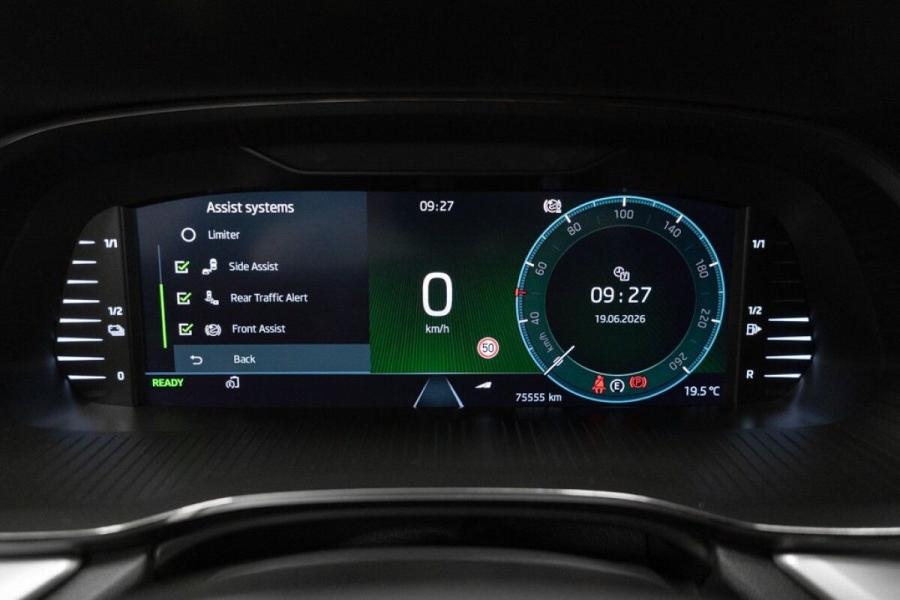 Black Skoda Octavia 2021 in Vilnius, with an engine capacity of 1.40 L and mileage of 76 thousand km for 20900 €, photo 18 on AUTOMOTO.COM.LV