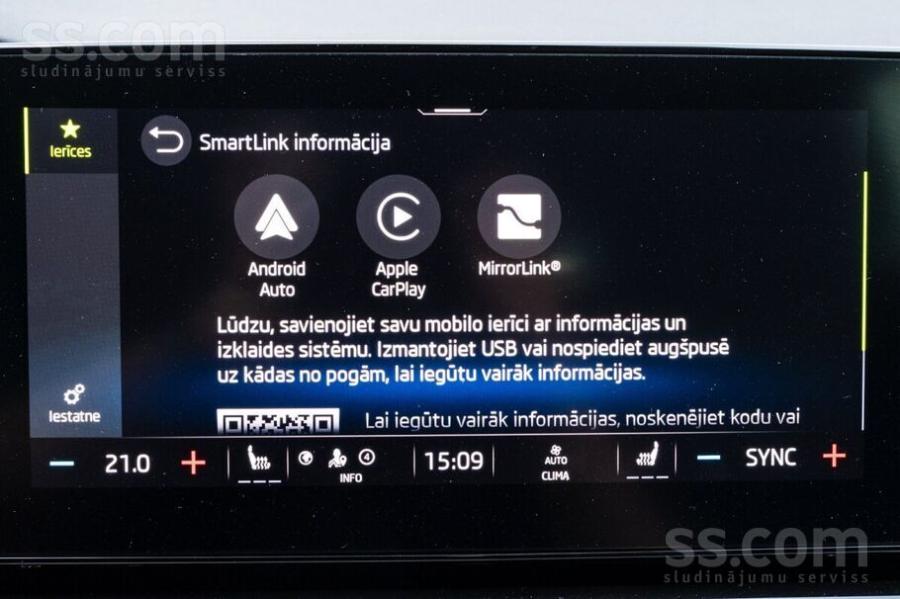 Melns Skoda Octavia 2021 Rīga, ar dzinēja tilpumu 1.50 L un nobraukumu 125 tūkst. km par 16500 €, foto 11 vietnē AUTOMOTO.COM.LV