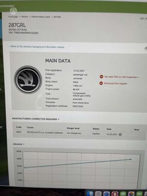 Melns Skoda Octavia 2021 Kėdainiai, ar dzinēja tilpumu 1.50 L un nobraukumu 60 tūkst. km par 14900 €, foto 46 vietnē AUTOMOTO.COM.LV