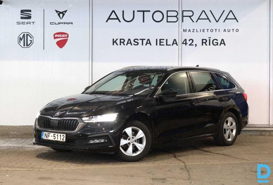 Black Skoda Octavia 2022 in Riga, with an engine capacity of 1.50 L and mileage of 46 thousand km for 16990 €, photo 1 on AUTOMOTO.COM.LV