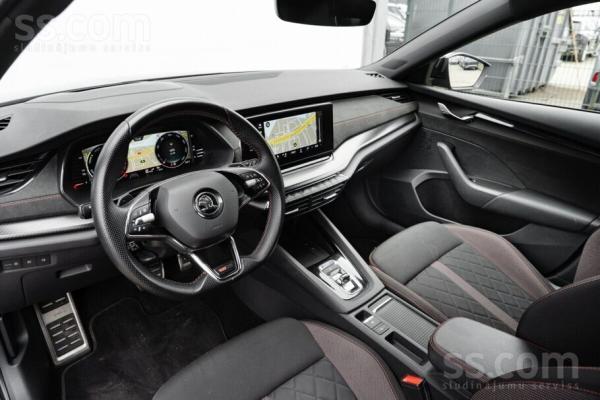 Black Skoda Octavia 2022 in Riga, with an engine capacity of 1.40 L and mileage of 124 thousand km for 22250 €, photo 9 on AUTOMOTO.COM.LV