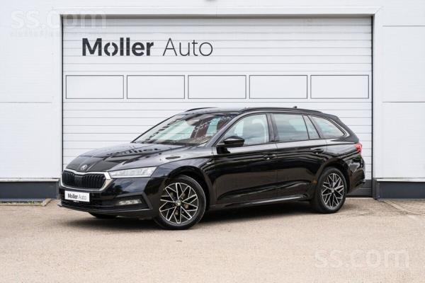 Black Skoda Octavia 2022 in Riga, with an engine capacity of 1.50 L and mileage of 103 thousand km for 18950 €, photo 1 on AUTOMOTO.COM.LV