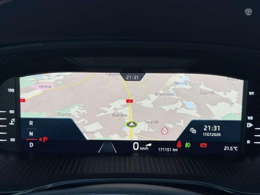 Черный Шкода Октавия 2022 в Вильнюс, объемом двигателя 1.97 л и пробегом 171 тыс. км за 14500 €, фото 25 на AUTOMOTO.COM.LV