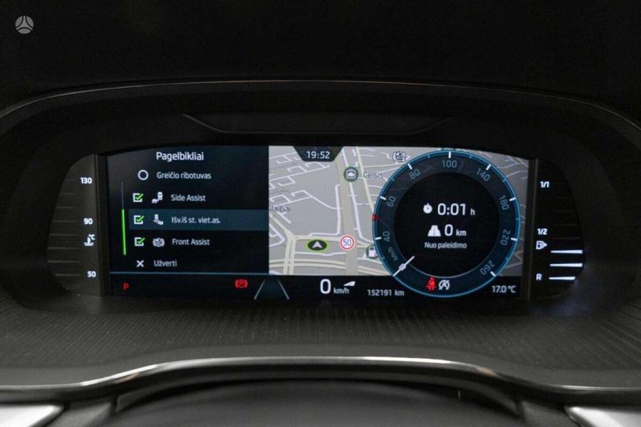 Black Skoda Octavia 2023 in Vilnius, with an engine capacity of 2.00 L and mileage of 152 thousand km for 18900 €, photo 14 on AUTOMOTO.COM.LV