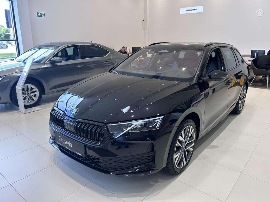 Melns Skoda Octavia 2026 Viļņa, ar dzinēja tilpumu 1.97 L un nobraukumu 0 tūkst. km par 36890 €, foto 1 vietnē AUTOMOTO.COM.LV