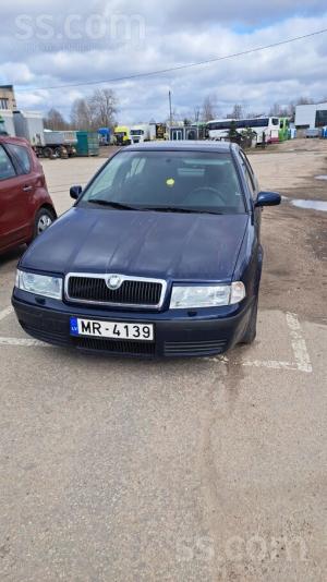 Синий Шкода Октавия 2001 в Резекне, объемом двигателя 2.00 л и пробегом 280 тыс. км за 400 €, фото  на AUTOMOTO.COM.LV