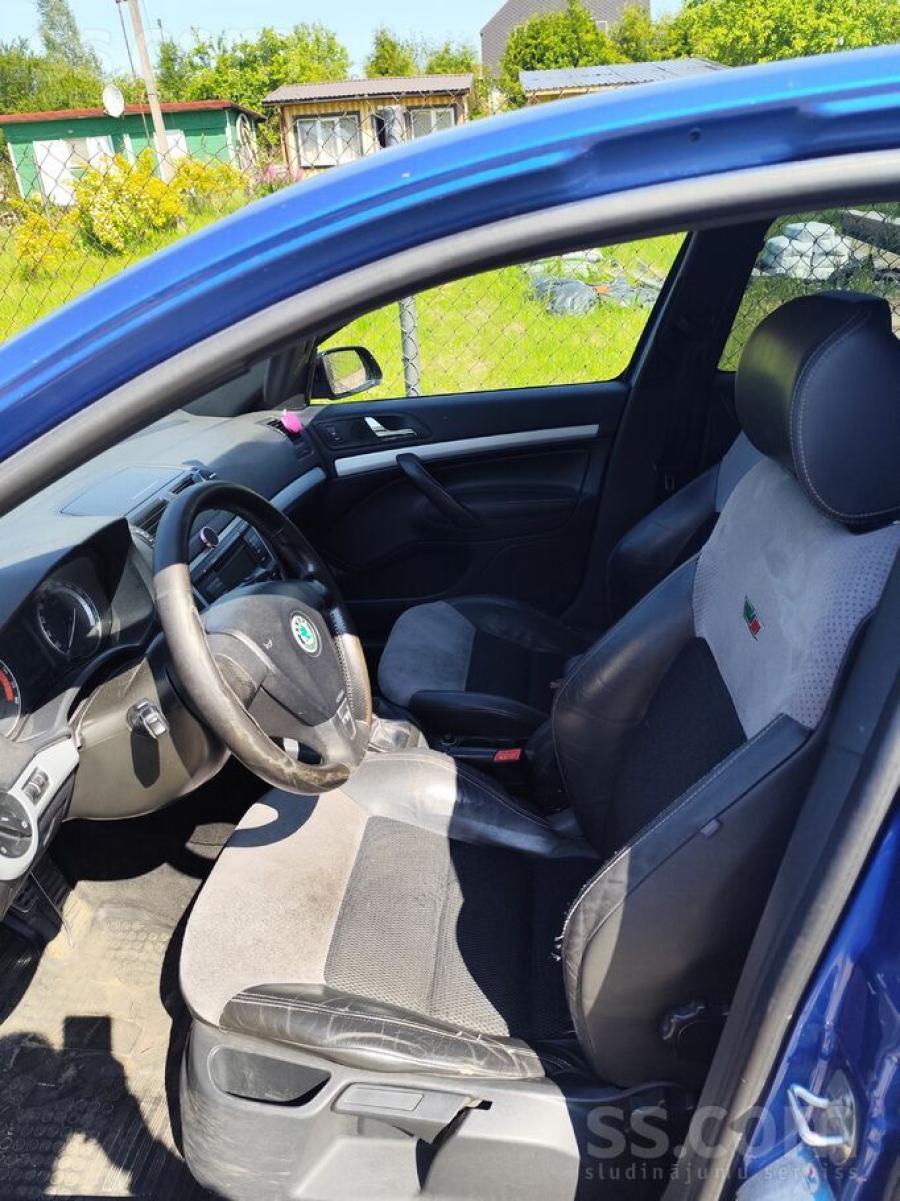 Blue Skoda Octavia 2007 in Riga, with an engine capacity of 2.00 L and mileage of 333 thousand km for 2800 €, photo 7 on AUTOMOTO.COM.LV