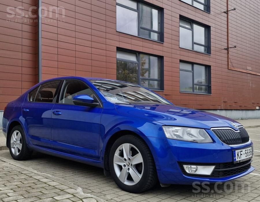 Blue Skoda Octavia 2015 in Riga, with an engine capacity of 1.60 L and mileage of 182 thousand km for 6200 €, photo 1 on AUTOMOTO.COM.LV