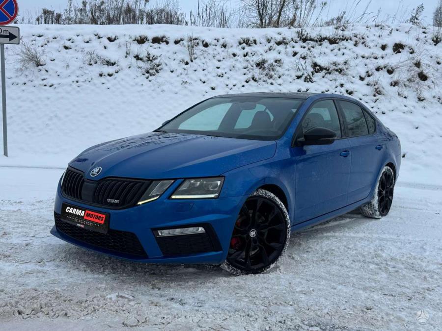 Blue Skoda Octavia 2017 in Vilnius, with an engine capacity of 1.97 L and mileage of 271 thousand km for 11990 €, photo 4 on AUTOMOTO.COM.LV