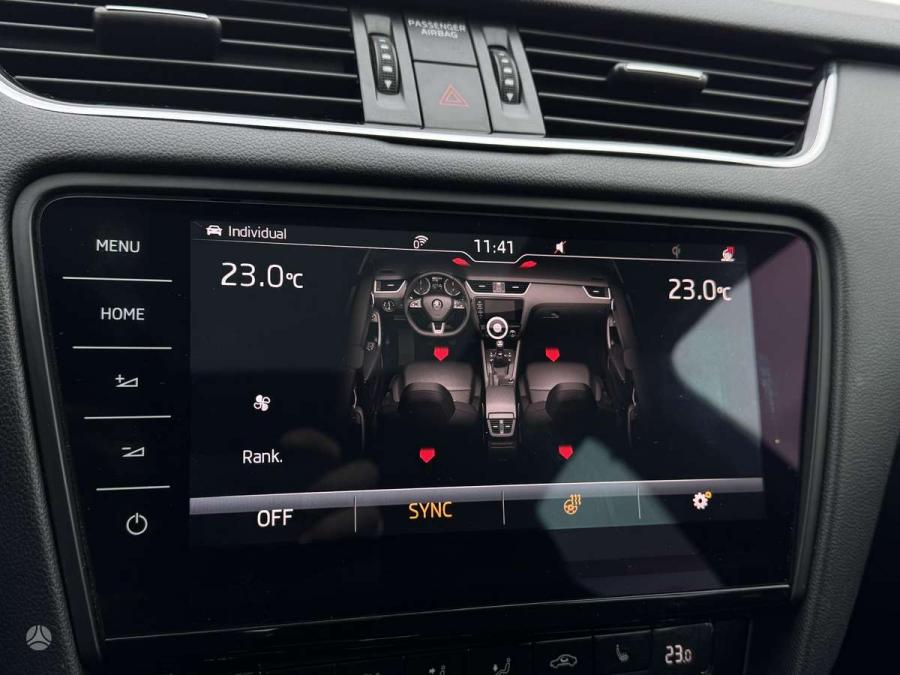 Blue Skoda Octavia 2017 in Vilnius, with an engine capacity of 1.97 L and mileage of 272 thousand km for 11690 €, photo 29 on AUTOMOTO.COM.LV