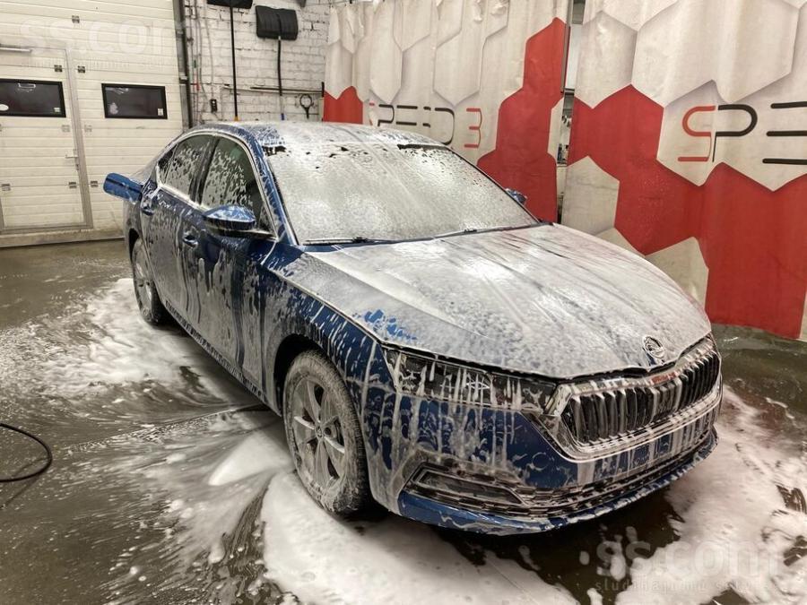 Blue Skoda Octavia 2021 in Riga, with an engine capacity of 1.50 L and mileage of 49 thousand km for 21500 €, photo 9 on AUTOMOTO.COM.LV