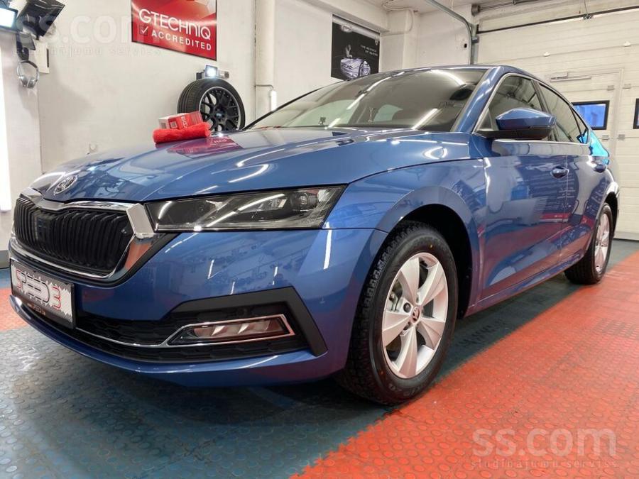 Blue Skoda Octavia 2021 in Riga, with an engine capacity of 1.50 L and mileage of 49 thousand km for 21500 €, photo 12 on AUTOMOTO.COM.LV