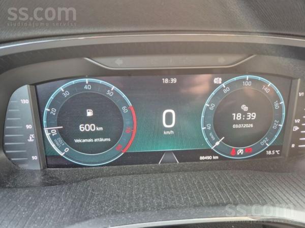 Blue Skoda Octavia 2021 in Riga, with an engine capacity of 1.50 L and mileage of 89 thousand km for 14540 €, photo 5 on AUTOMOTO.COM.LV
