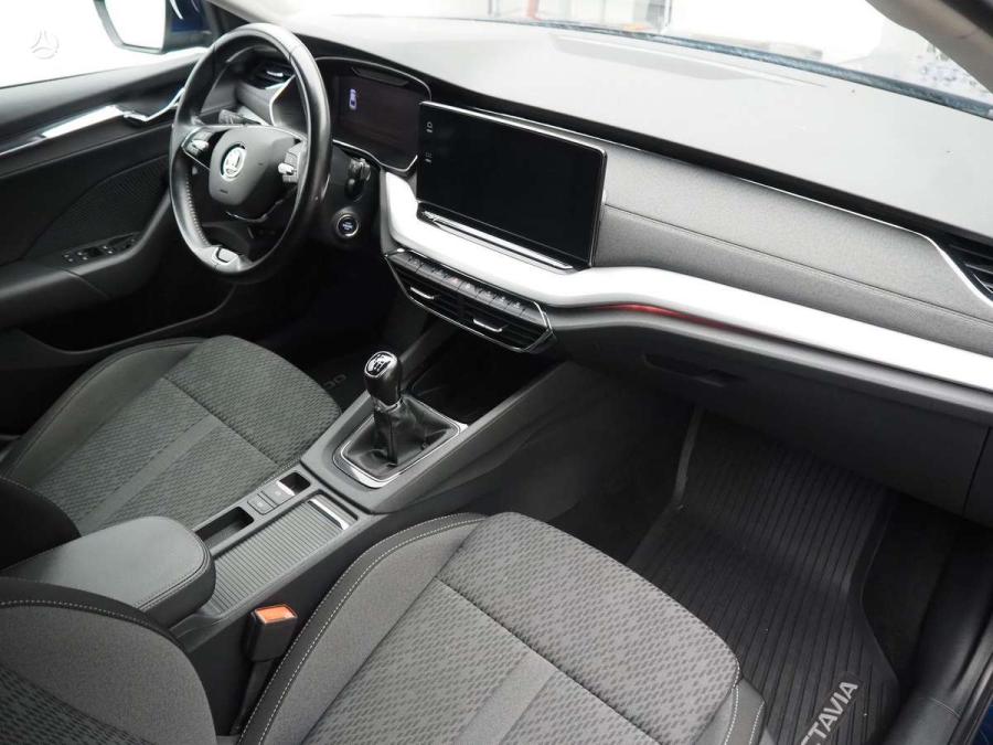 Blue Skoda Octavia 2021 in Vilnius, with an engine capacity of 1.50 L and mileage of 83 thousand km for 16000 €, photo 13 on AUTOMOTO.COM.LV