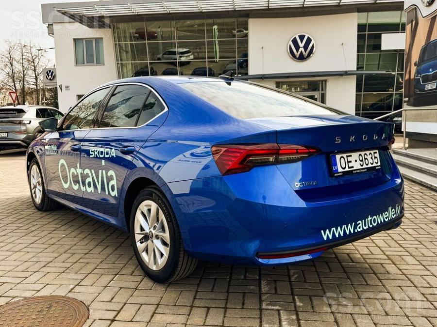 Zils Skoda Octavia 2025 Daugavpils, ar dzinēja tilpumu 1.50 L un nobraukumu 3 tūkst. km par 25900 €, foto 8 vietnē AUTOMOTO.COM.LV