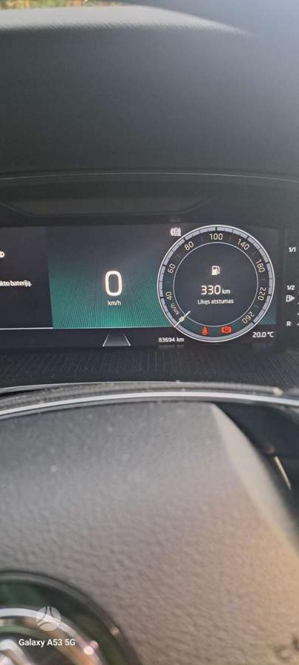 Синий Шкода Октавия 2020 в Тракай, объемом двигателя 1.50 л и пробегом 84 тыс. км за 15500 €, фото 7 на AUTOMOTO.COM.LV