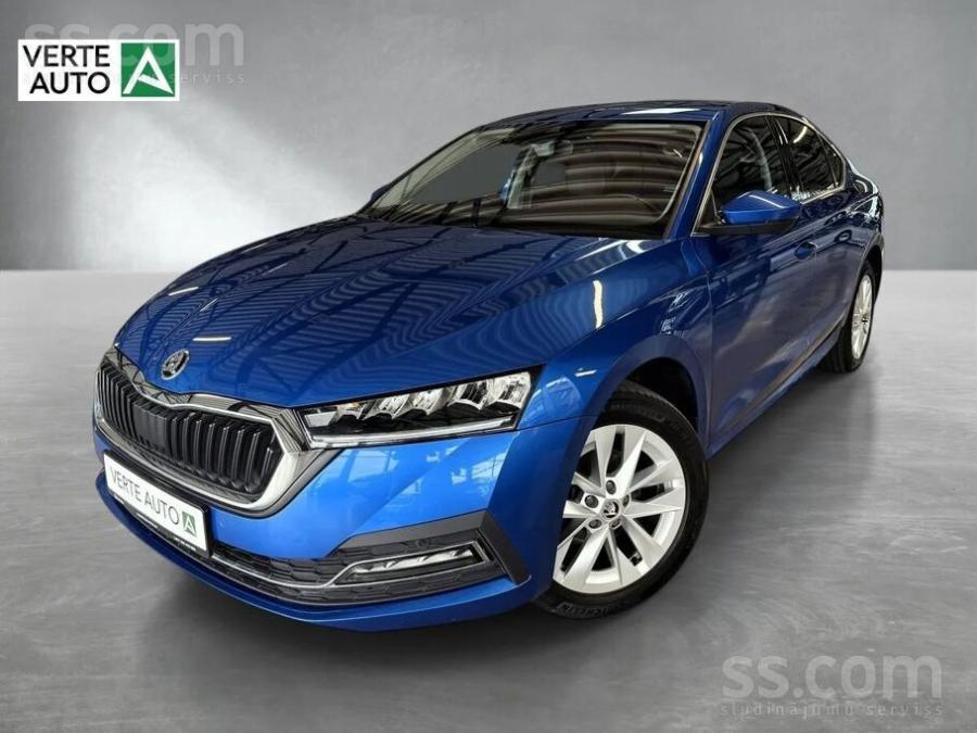 Blue Skoda Octavia 2021 in Riga, with an engine capacity of 1.50 L and mileage of 85 thousand km for 17790 €, photo 1 on AUTOMOTO.COM.LV