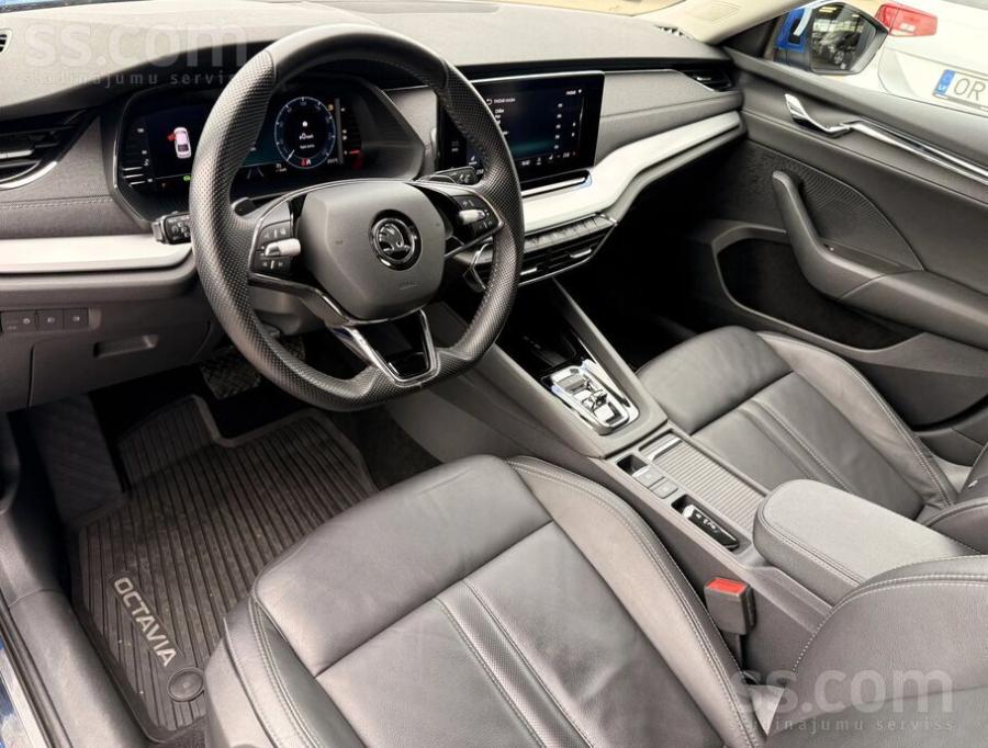 Blue Skoda Octavia 2021 in Riga, with an engine capacity of 1.50 L and mileage of 85 thousand km for 17790 €, photo 8 on AUTOMOTO.COM.LV
