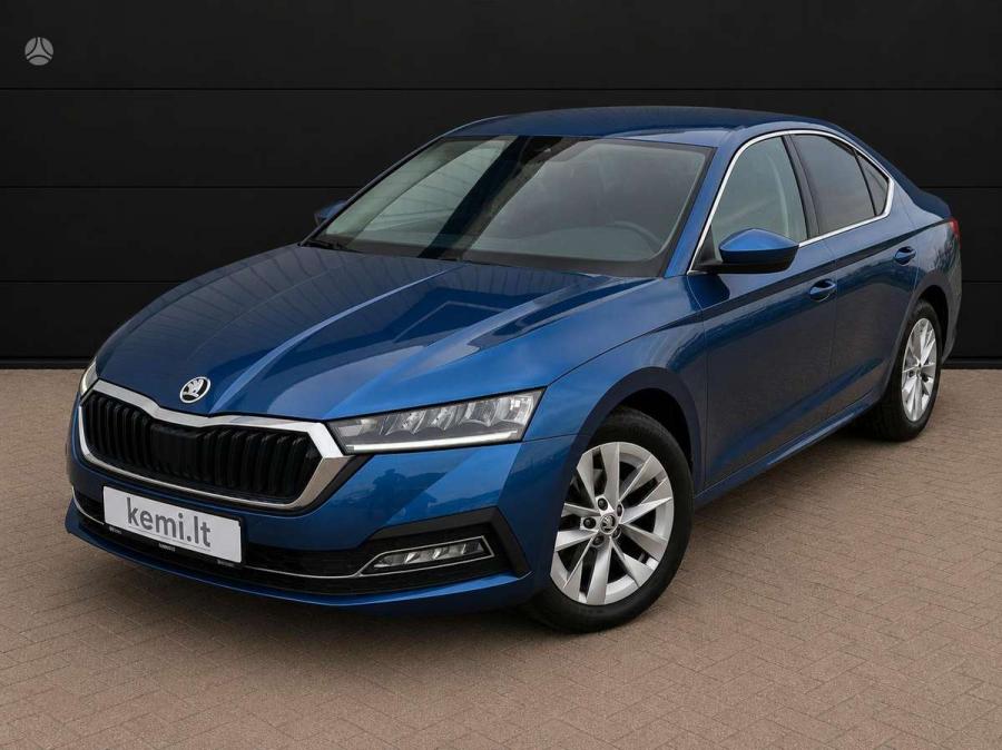 Blue Skoda Octavia 2021 in Vilnius, with an engine capacity of 1.50 L and mileage of 56 thousand km for 18750 €, photo 1 on AUTOMOTO.COM.LV
