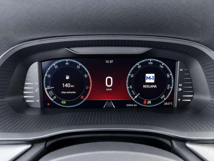 Blue Skoda Octavia 2021 in Vilnius, with an engine capacity of 1.50 L and mileage of 56 thousand km for 18750 €, photo 10 on AUTOMOTO.COM.LV