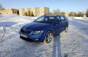 Zils Skoda Octavia 2013 Panevēža, ar dzinēja tilpumu 1.60 L un nobraukumu 398 tūkst. km par 4950 €, foto  vietnē AUTOMOTO.COM.LV