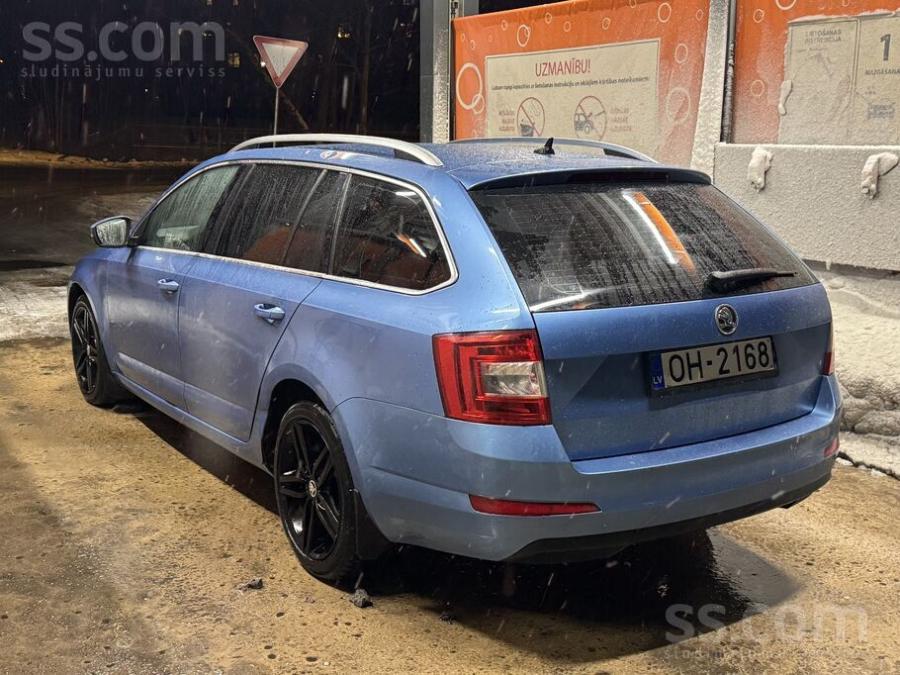 Blue Skoda Octavia 2014 in Riga, with an engine capacity of 2.00 L and mileage of 0 thousand km for 5000 €, photo 6 on AUTOMOTO.COM.LV