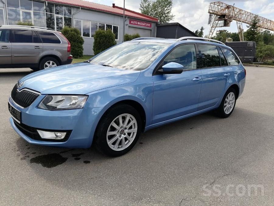 Blue Skoda Octavia 2016 in Valmiera, with an engine capacity of 2.00 L and mileage of 90 thousand km for 11200 €, photo 4 on AUTOMOTO.COM.LV
