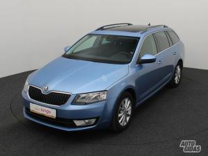 Blue Skoda Octavia 2016 in Vilnius, with an engine capacity of 1.60 L and mileage of 191 thousand km for 9499 €, photo  on AUTOMOTO.COM.LV