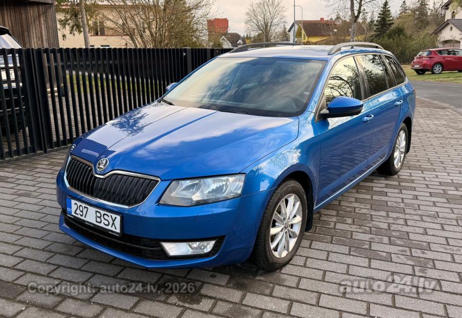 Blue Skoda Octavia 2016 in Tallinn, with an engine capacity of 1.60 L and mileage of 242 thousand km for 6900 €, photo 1 on AUTOMOTO.COM.LV