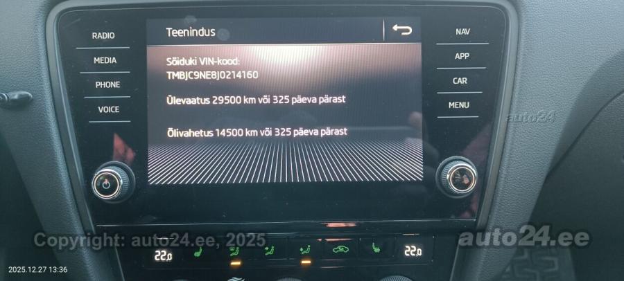 Zils Skoda Octavia 2017 Tallina, ar dzinēja tilpumu 1.40 L un nobraukumu 107 tūkst. km par 13500 €, foto 8 vietnē AUTOMOTO.COM.LV