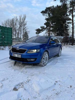 Blue Skoda Octavia 2017 in Vilnius, with an engine capacity of 1.97 L and mileage of 280 thousand km for 8700 €, photo 4 on AUTOMOTO.COM.LV