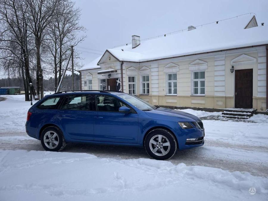 Blue Skoda Octavia 2018 in Utena, with an engine capacity of 1.97 L and mileage of 313 thousand km for 8350 €, photo 6 on AUTOMOTO.COM.LV