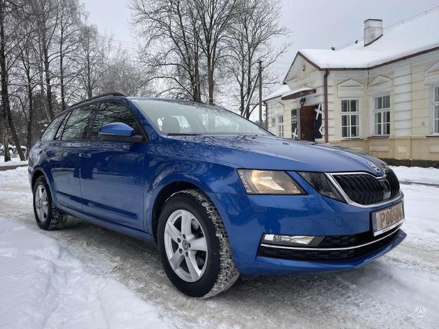Blue Skoda Octavia 2018 in Utena, with an engine capacity of 1.97 L and mileage of 313 thousand km for 8350 €, photo 7 on AUTOMOTO.COM.LV