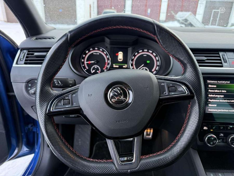 Blue Skoda Octavia 2018 in Birstonas, with an engine capacity of 1.97 L and mileage of 305 thousand km for 13900 €, photo 14 on AUTOMOTO.COM.LV