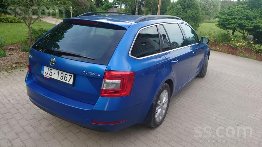 Blue Skoda Octavia 2019 in Riga, with an engine capacity of 1.50 L and mileage of 173 thousand km for 8500 €, photo 7 on AUTOMOTO.COM.LV