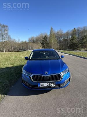 Blue Skoda Octavia 2021 in Riga, with an engine capacity of 1.50 L and mileage of 74 thousand km for 19000 €, photo  on AUTOMOTO.COM.LV