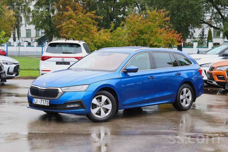 Синий Шкода Октавия 2021 в Рига, объемом двигателя 1.50 л и пробегом 99 тыс. км за 15990 €, фото 30 на AUTOMOTO.COM.LV