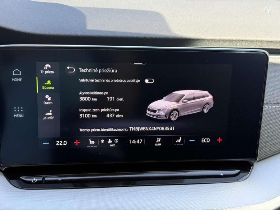 Zils Skoda Octavia 2022 Viļņa, ar dzinēja tilpumu 1.40 L un nobraukumu 202 tūkst. km par 13999 €, foto 39 vietnē AUTOMOTO.COM.LV