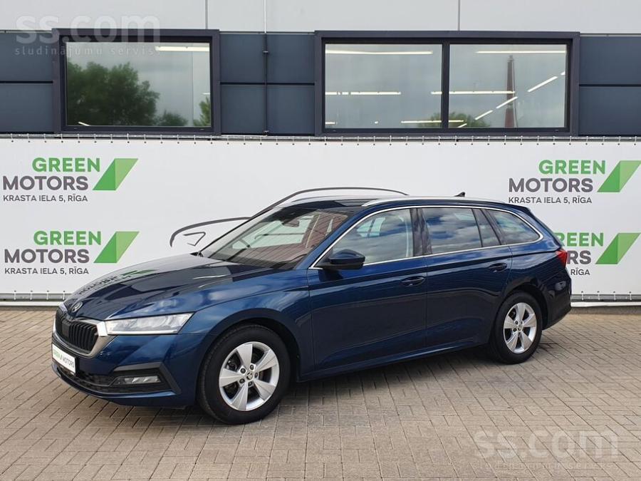 Blue Skoda Octavia 2022 in Riga, with an engine capacity of 1.50 L and mileage of 99 thousand km for 16500 €, photo 1 on AUTOMOTO.COM.LV