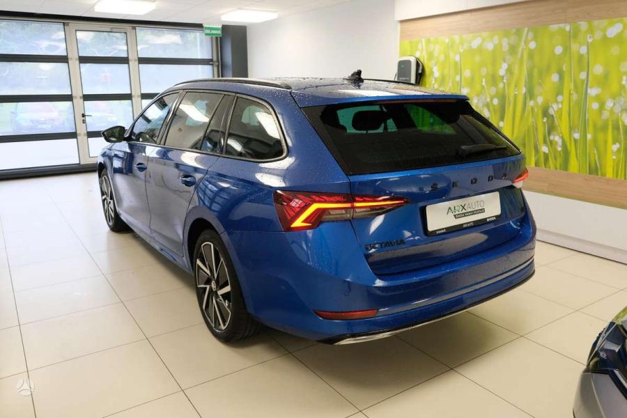 Blue Skoda Octavia 2022 in Vilnius, with an engine capacity of 1.40 L and mileage of 141 thousand km for 20700 €, photo 5 on AUTOMOTO.COM.LV