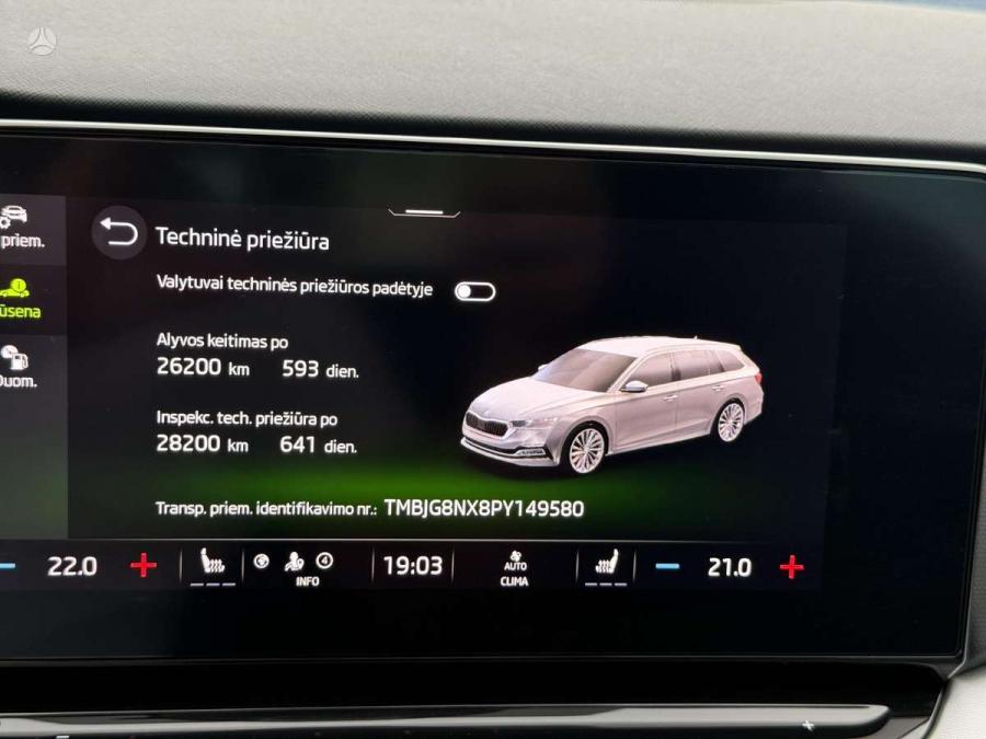 Zils Skoda Octavia 2023 Viļņa, ar dzinēja tilpumu 1.97 L un nobraukumu 195 tūkst. km par 13999 €, foto 32 vietnē AUTOMOTO.COM.LV
