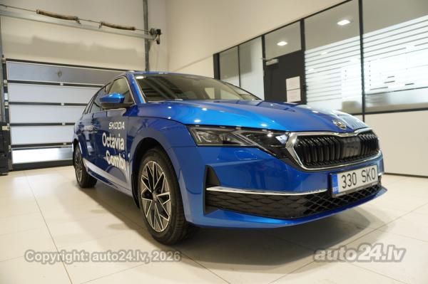 Blue Skoda Octavia 2026 in Tallinn, with an engine capacity of 2.00 L and mileage of 2 thousand km for 33900 €, photo 4 on AUTOMOTO.COM.LV